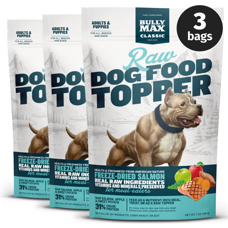 Freeze-Dried Raw Dog Food Toppers Salmon Flavor - Bully Max