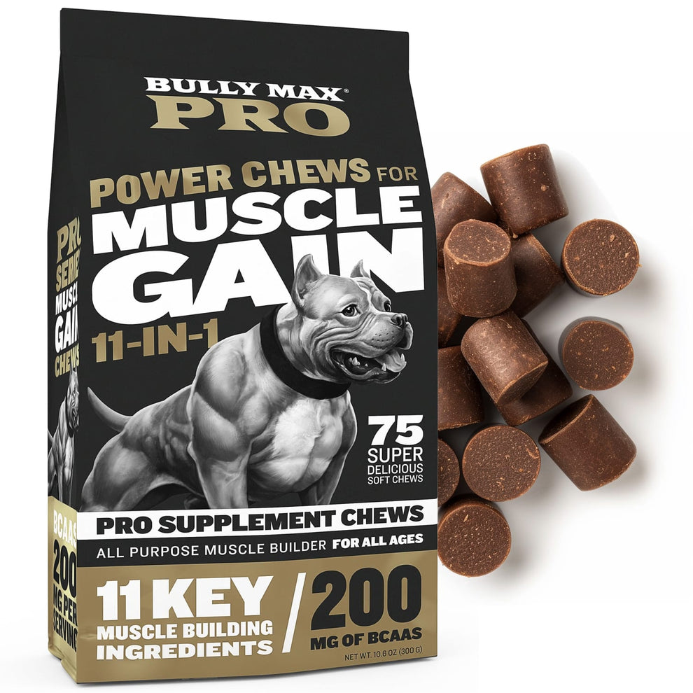 Dog Protein | Bully Max PRO Series Muscle Gain Supplement Chews - Bully Max
