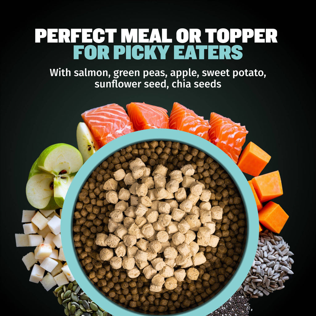 Bully Max Freeze-Dried Raw Dog Food Toppers Salmon Flavor - Bully Max