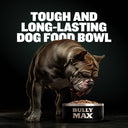 Heavy Duty Steel Dog Bowl by Bully Max - For Big Dogs & Puppies - Bully Max