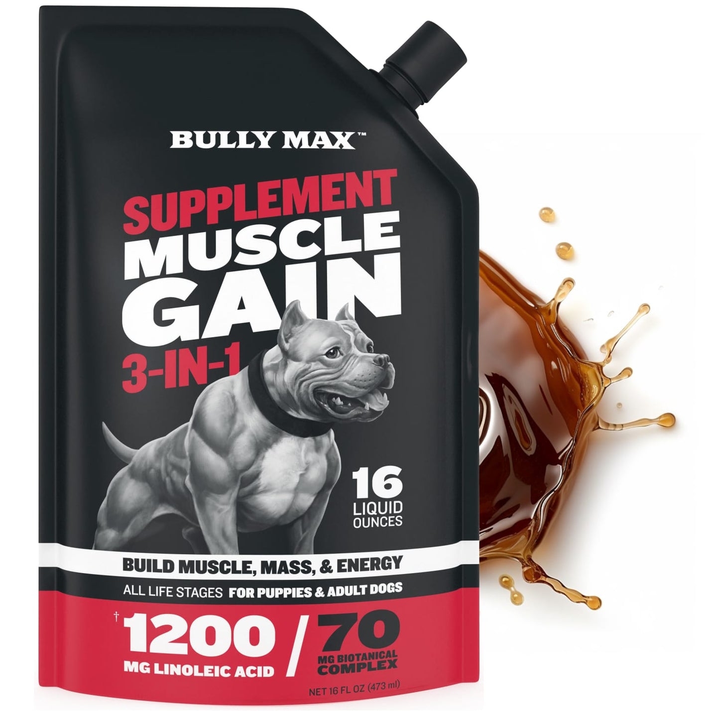 Bully Max liquid muscle building supplement for dogs - #1-rated brand ...