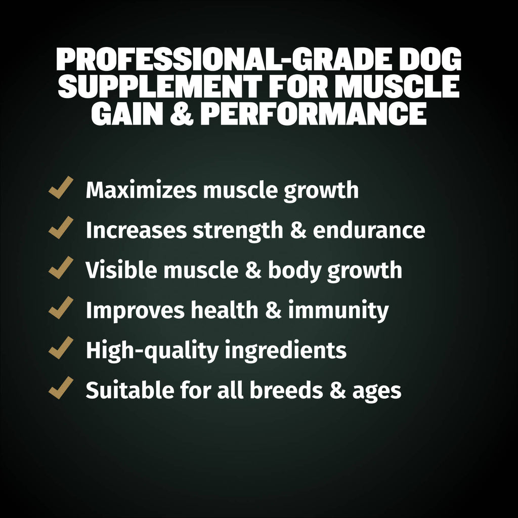 Dog Protein | Bully Max PRO Series Muscle Gain Supplement Chews - Bully Max