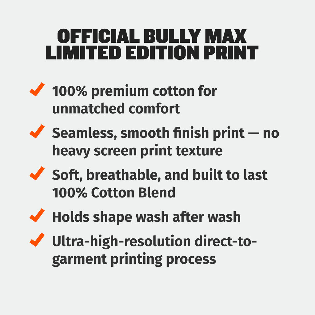 Official Bully Max Champion’s Tee | 100% Cotton Shirt - Bully Max