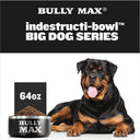 Heavy Duty Steel Dog Bowl by Bully Max - For Big Dogs & Puppies - Bully Max